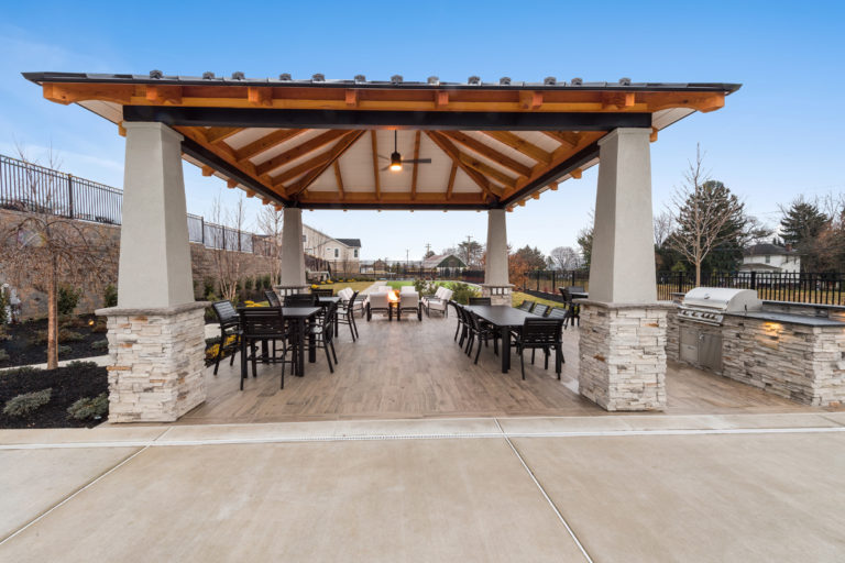 outdoor patio at clubhouse - Senior Living Options - 55+