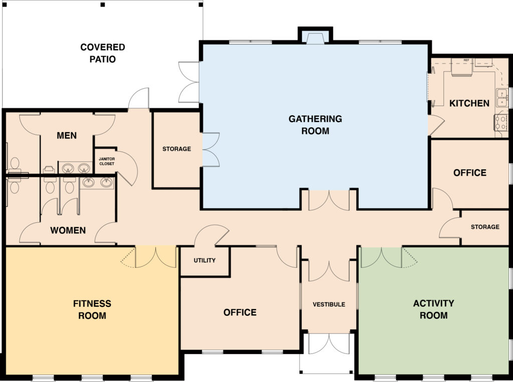 Clubhouse Floorplan - Senior Living Options - 55+