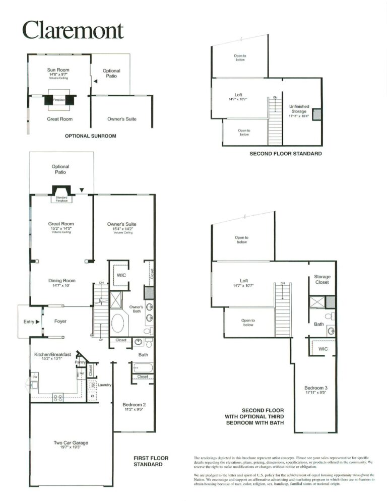 Traditions at Washington Crossing Claremont Floor Plans - Senior Living ...