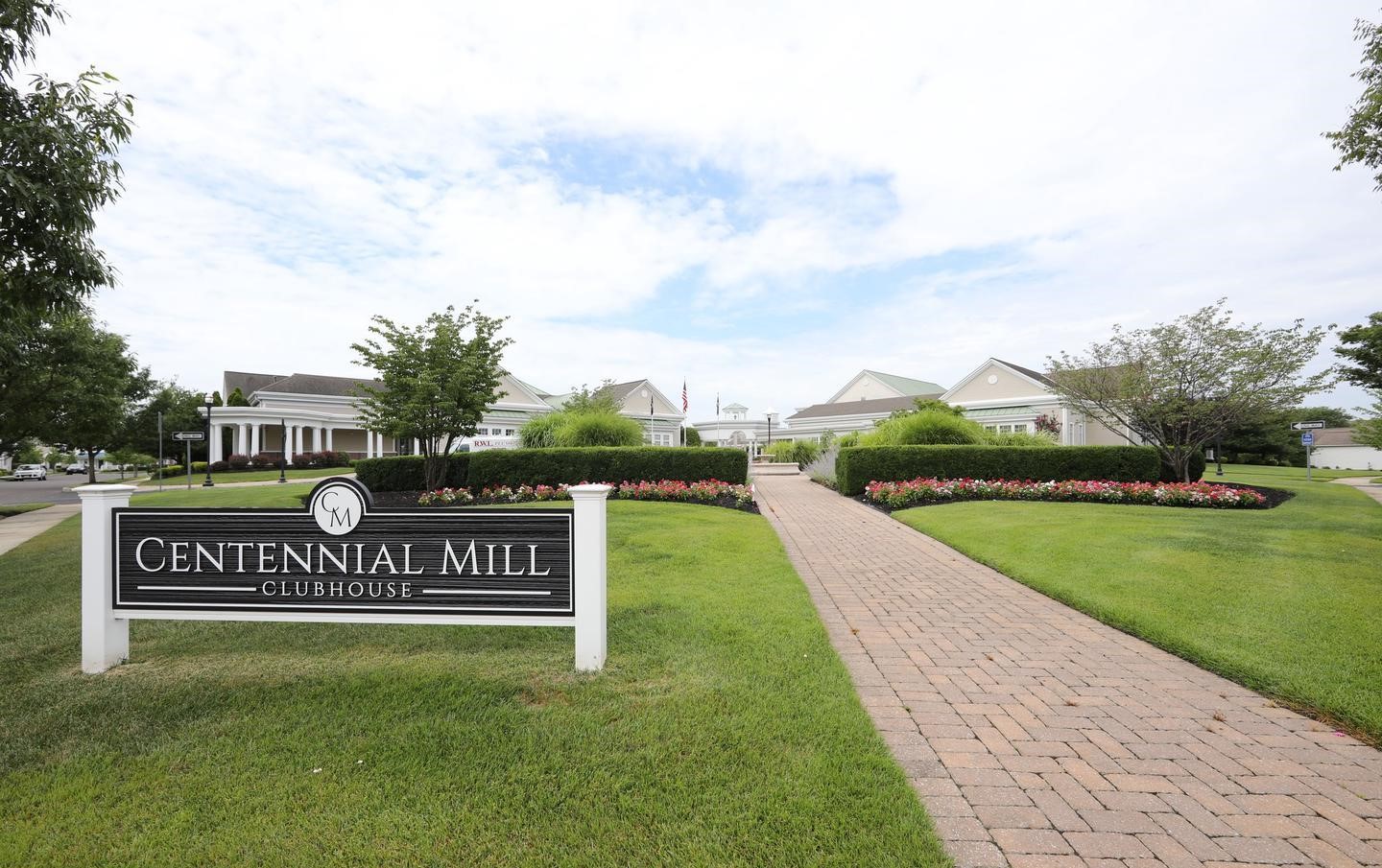 Centennial Mill Clubhouse Entry - Senior Living Options - 55+