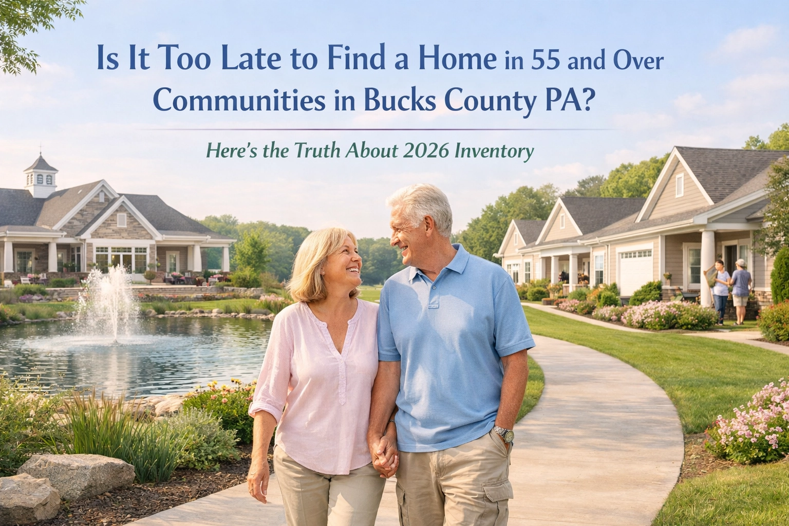 Is It Too Late to Find a Home in 55 and Over Communities in Bucks ...